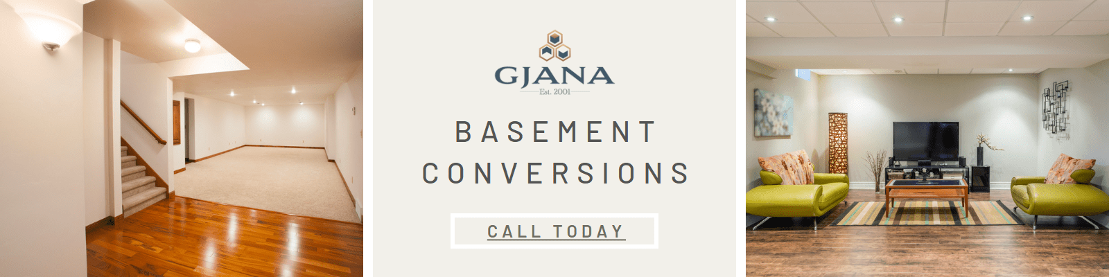 Gjana Construction » Basement Conversion General Contractor